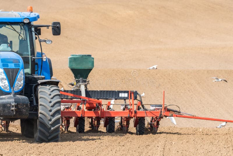 Tractor Harrowing the Field Stock Image - Image of farmland, farm: 81207455