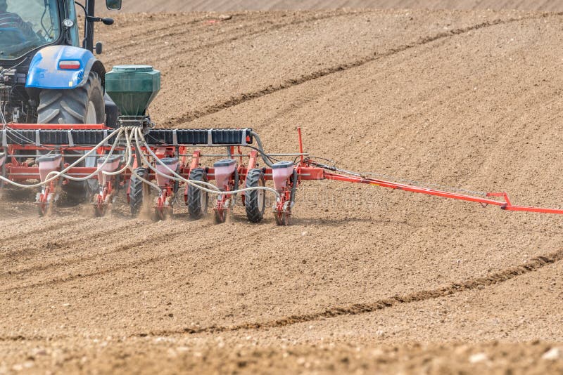 Tractor Harrowing the Field Stock Photo - Image of agriculture ...
