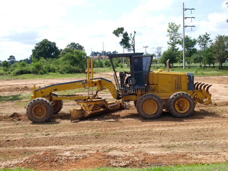 Tractor Heavy Construction Equipment Stock Photo - Image of machinery ...