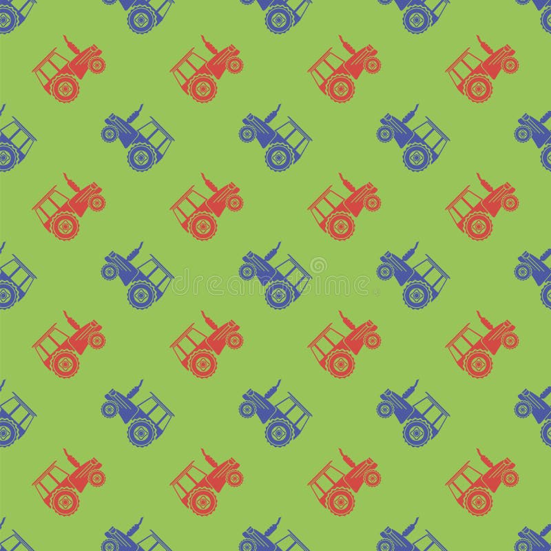 Green Tractor Pattern Stock Illustrations – 337 Green Tractor Pattern ...