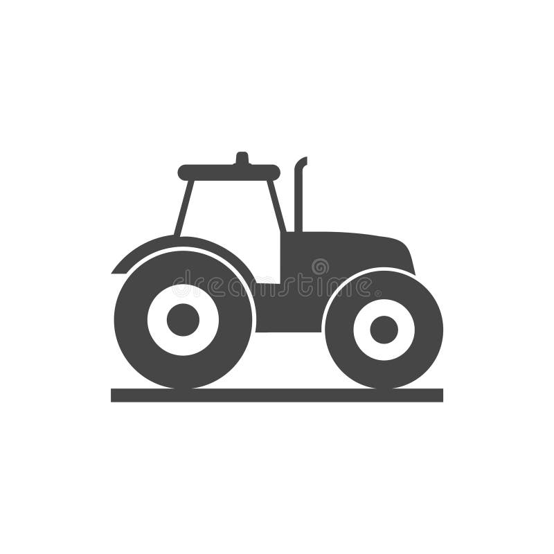 Tractor Icon stock vector. Illustration of silhouette - 168794720