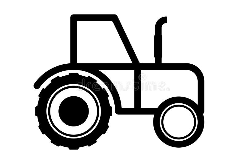 Tractor icon symbol stock vector. Illustration of agriculture - 303983521