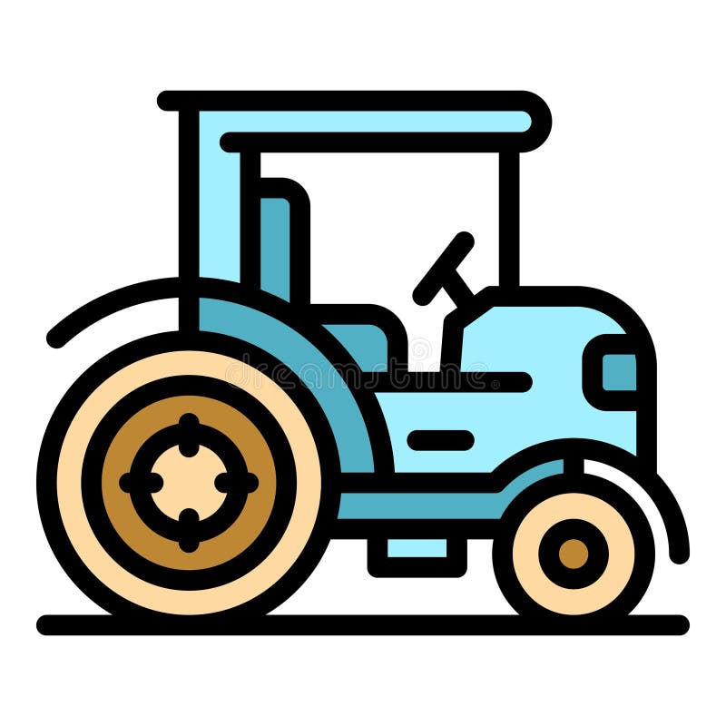 Tractor icon vector flat stock illustration. Illustration of work ...