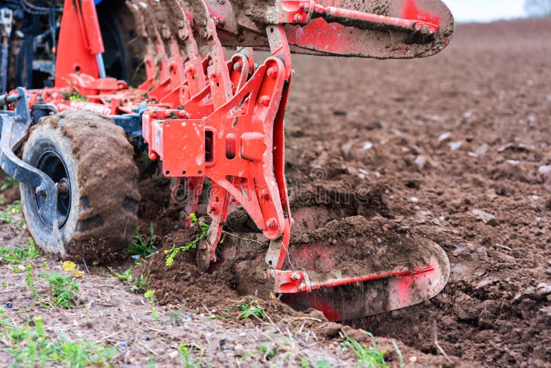 Farmer Plowing His Fields with a Plinth Plow Stock Image - Image of ...