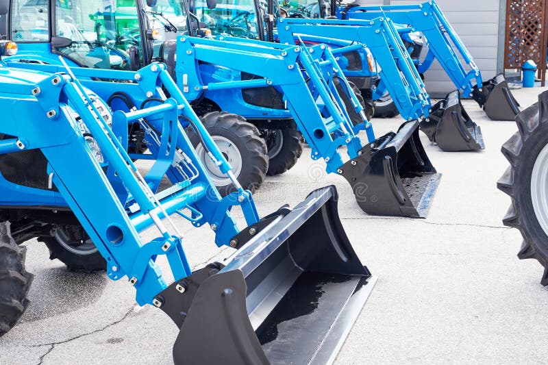 Tractor loader outdoors stock image. Image of engineering - 365300449