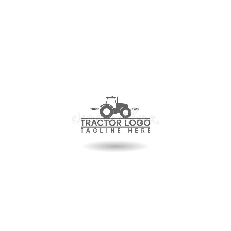 Tractor Logo Icon with Shadow Stock Vector - Illustration of automobile ...