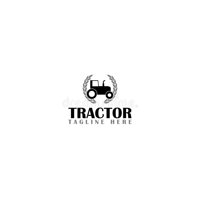 Tractor Logo Template. Set Icons in Color Circle Buttons Stock ...