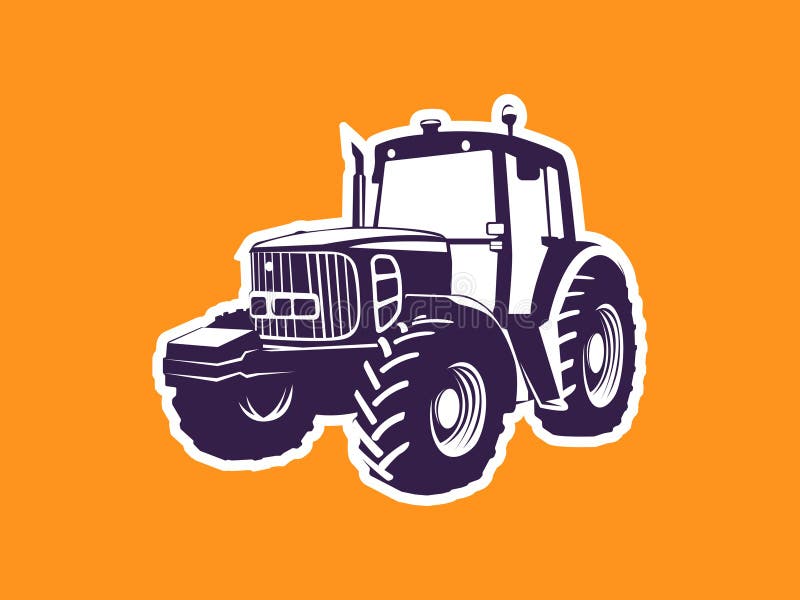 Tractor Logo Vector Illustration. Illustration of Flat Tractor in ...