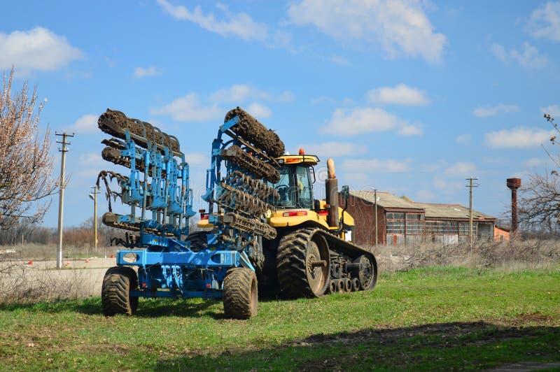Tractor - Modern Agriculture Equipment Stock Photo - Image of landscape ...
