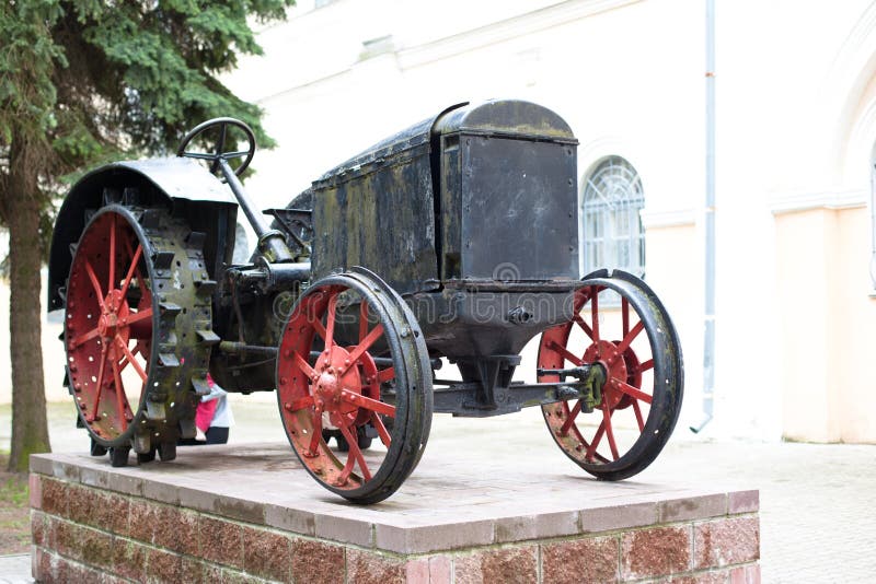 Tractor monument stock photo. Image of vessel, outdoor - 68448938