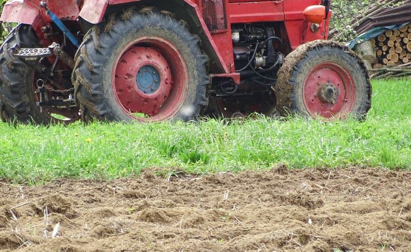 A Tractor is Moving. in Romania Stock Image - Image of outdoor, machine ...