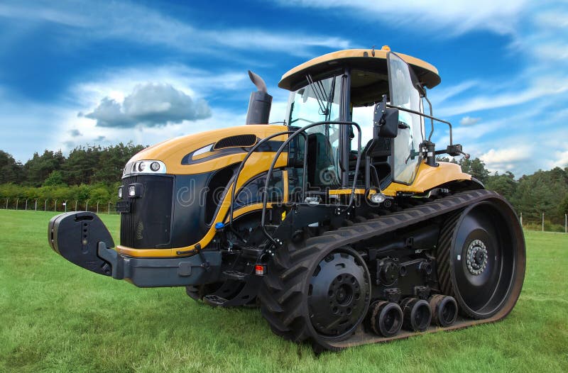 Tractor stock photo. Image of clouds, farming, grow, dust - 14794738