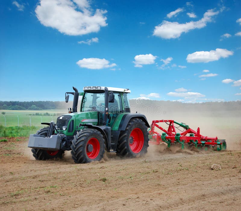 Tractor stock image. Image of natural, commodities, plowing - 35966959