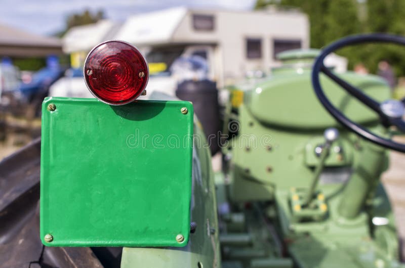 Tractor in Operation - Close-up View Stock Photo - Image of ...