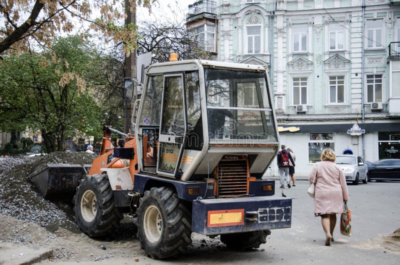 The Tractor is in Operation Editorial Photo - Image of service, model ...