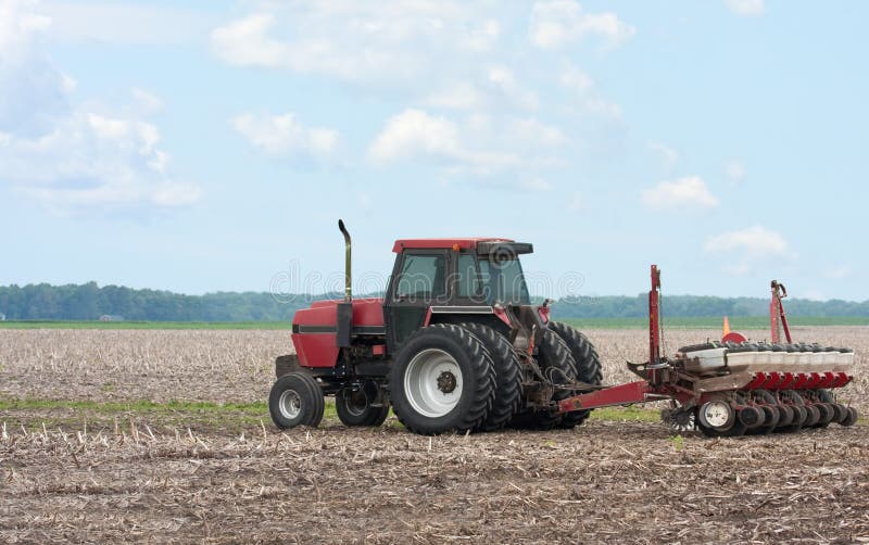 Tractor Planting stock photo. Image of farming, equipment - 14670036