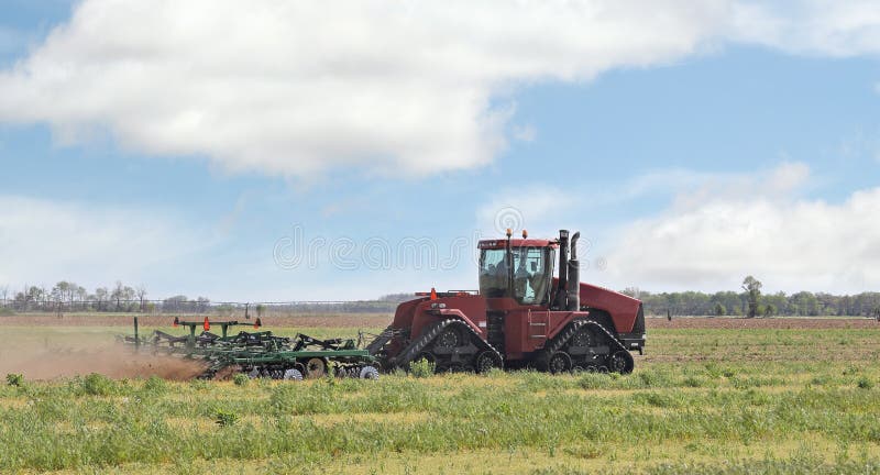 Tractor and Plow stock photo. Image of plowing, country - 3568148