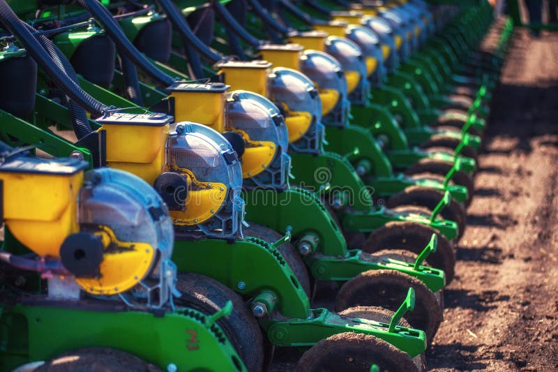 Tractor Plowing Farm Field in Preparation for Spring Planting Stock ...