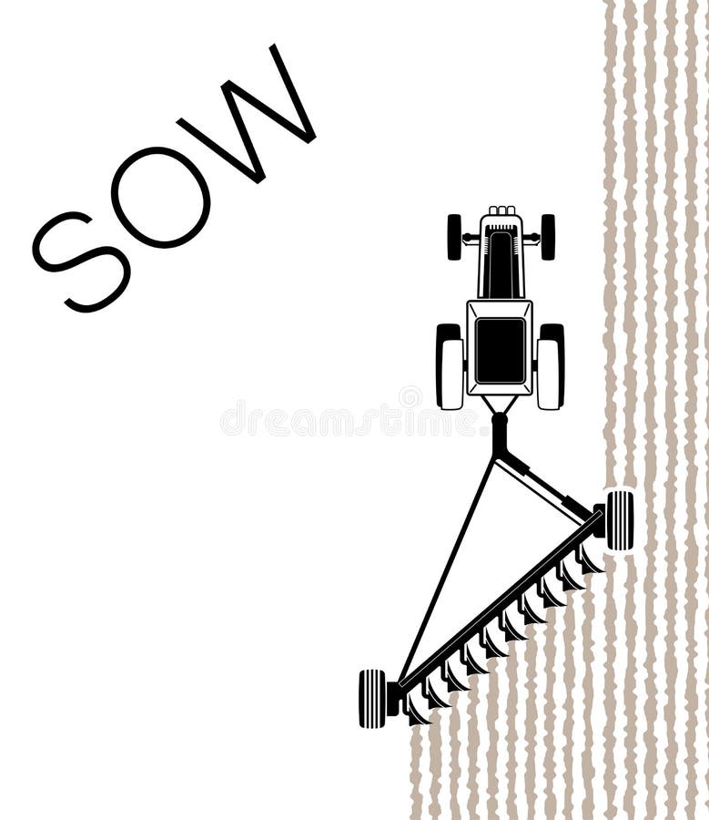 The Tractor Plows the Soil in the Agricultural Field. Generative AI ...