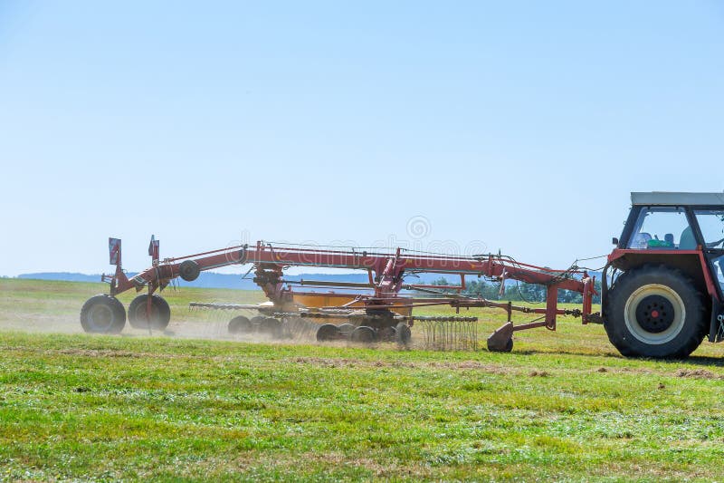 Tractor S Presence on Field Symbolized Start of Haymaking Process ...