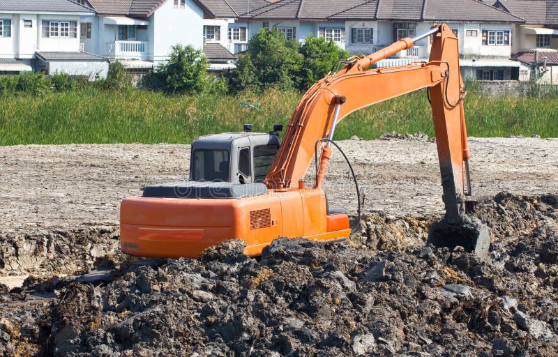 Tractor Shovel. stock image. Image of gravel, mining - 35991101