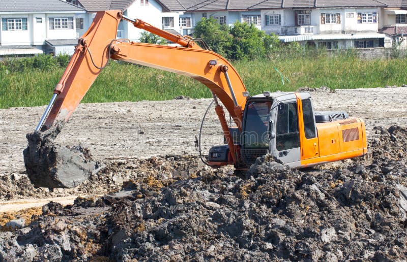 Tractor Shovel. stock image. Image of gravel, mining - 35991101