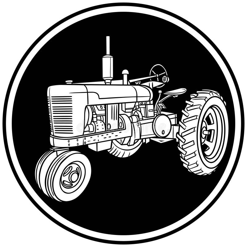 Tractor Symbol Vector Illustration Stock Vector - Illustration of land ...