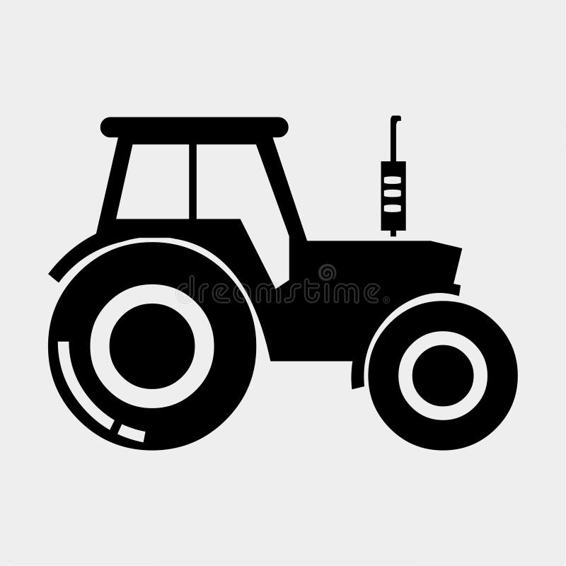 Tractor Symbol Vector Illustration Stock Vector - Illustration of land ...