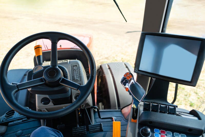 Tractor with System of Precision Agriculture. Smart Farming Stock Image ...