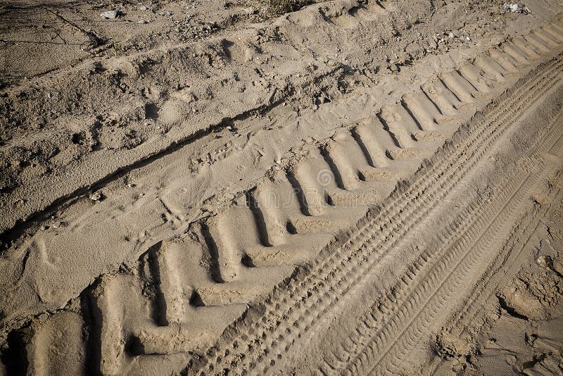 Tractor tire tracks stock image. Image of ground, perspective - 34853225