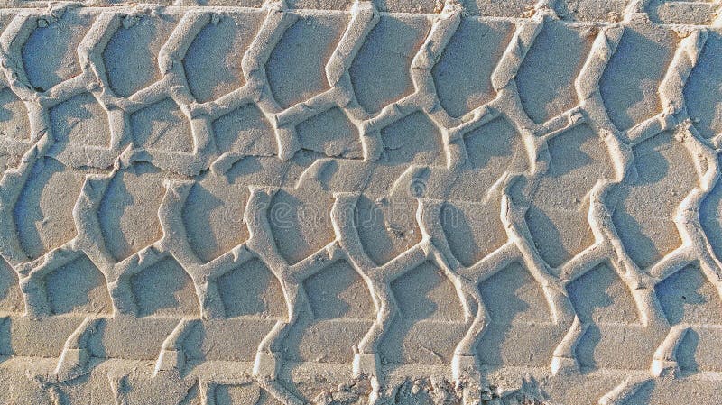 Tractor Trail Cleaning a Beach Stock Image - Image of sand, brick ...