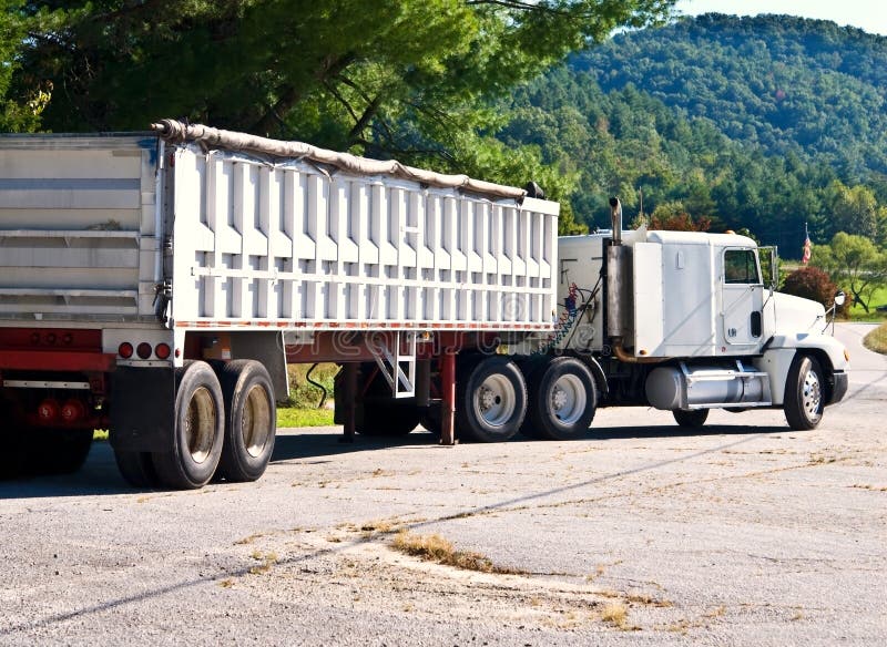 Tractor Trailer Dump Truck stock image. Image of dump - 11157077