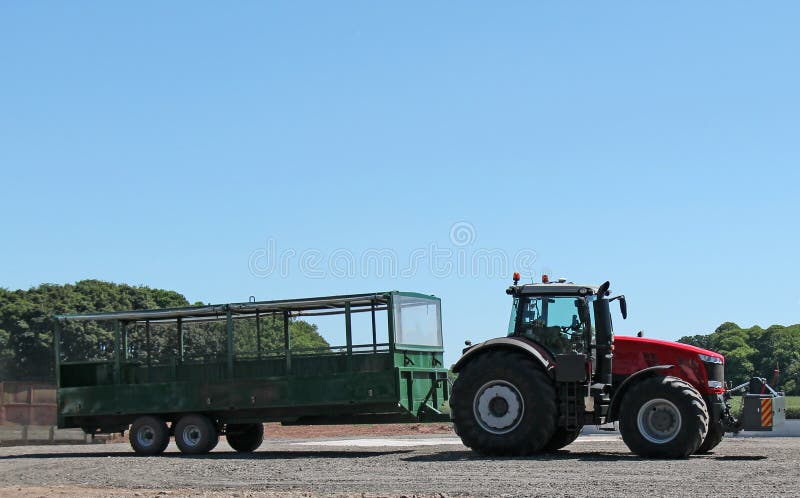Tractor and Trailer. stock image. Image of power, access - 101706485