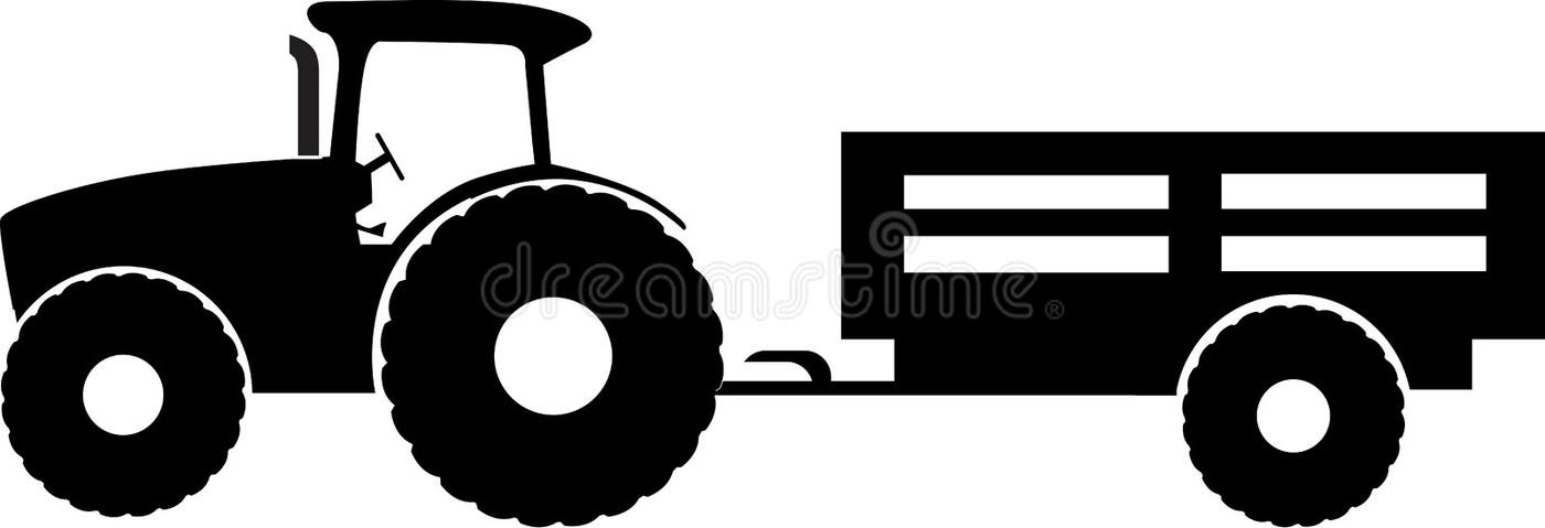 Silhouette Tractor Trailer Stock Illustrations – 1,765 Silhouette ...