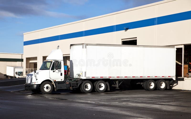 Tractor Trailer Truck stock image. Image of shipping - 17012935