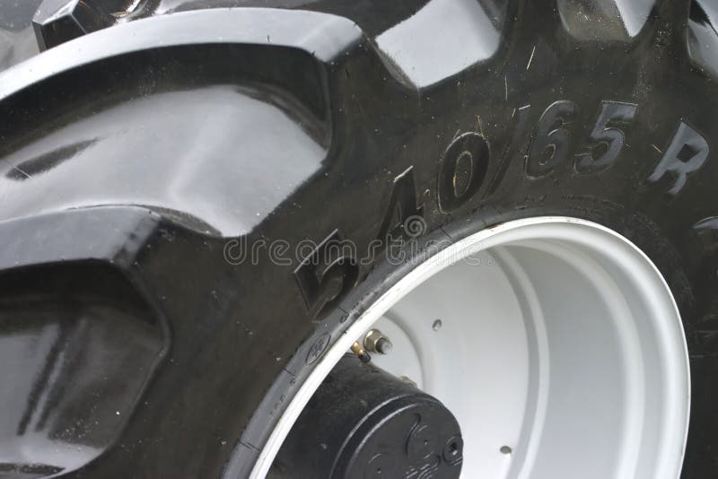 Tractor wheel stock photo. Image of farm, rubber, agricultural - 11541962
