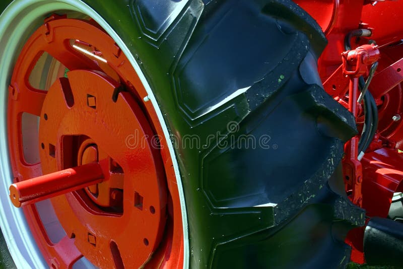 Tractor Wheel stock photo. Image of acreage, pasture, plow - 264022