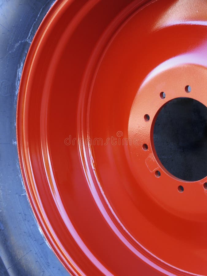 Tractor wheel stock image. Image of treads, building, muddy - 35249