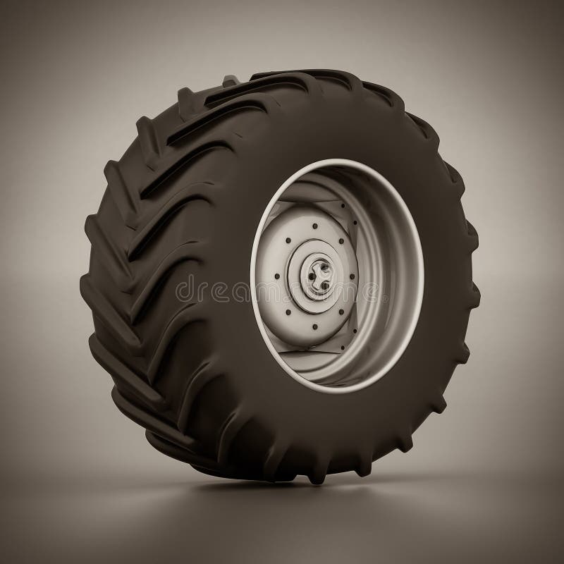 Tractor Wheel . Wheel Trolley Vector Illustration Stock Vector ...