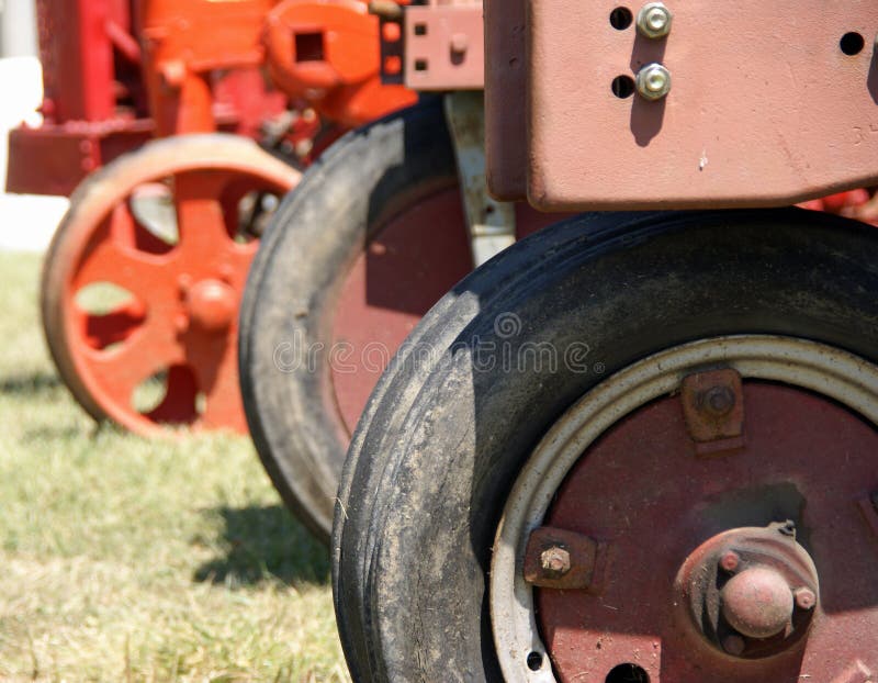 Tractor Wheels stock photo. Image of antique, farming - 6120472