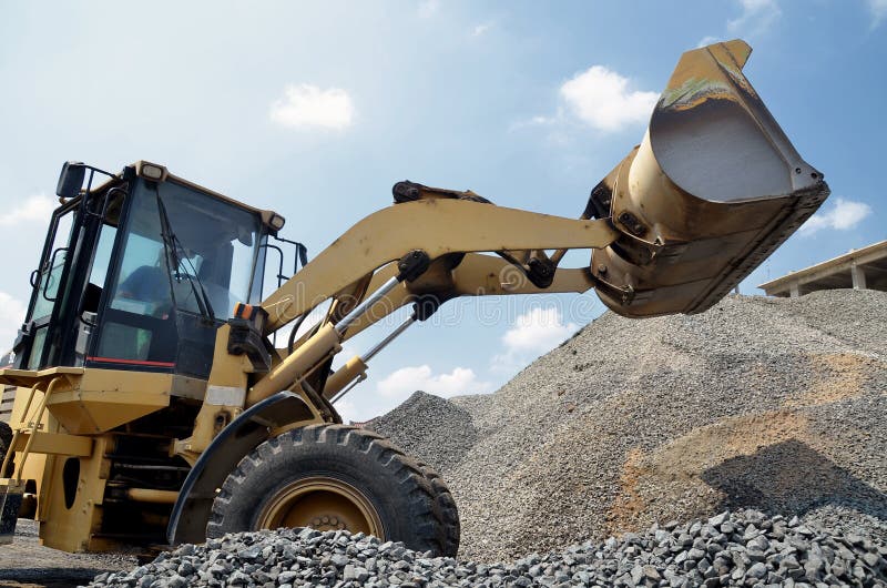 Tractor at work stock image. Image of construction, workplace - 22339709