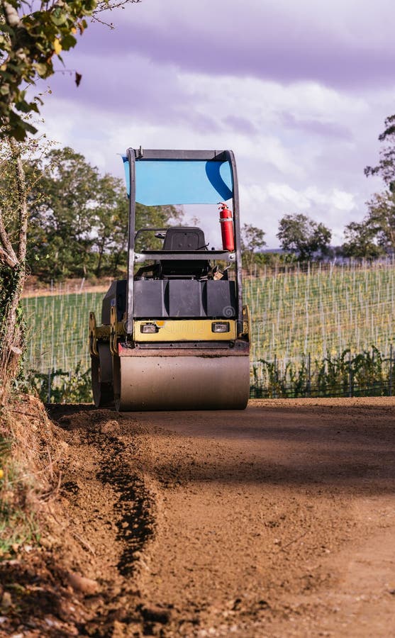 Silage with a Large Tractor Stock Image - Image of spring, machine ...