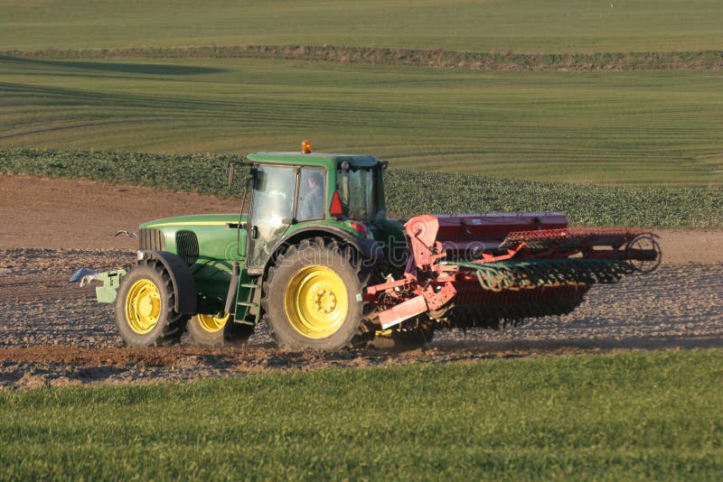 Tractor Working on the Field Editorial Photography - Image of farm ...