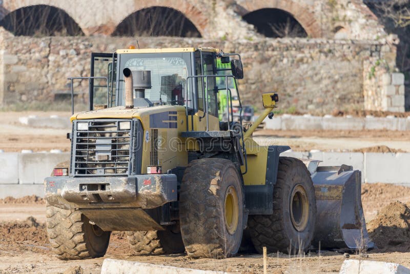 Tractor working stock image. Image of commercial, cranes - 51340713