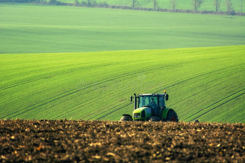 The Tractor Works the Land. Claas Ares 836 RZ Stock Photo - Image of ...