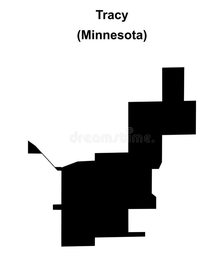 Tracy Outline Map Stock Illustrations – 5 Tracy Outline Map Stock ...