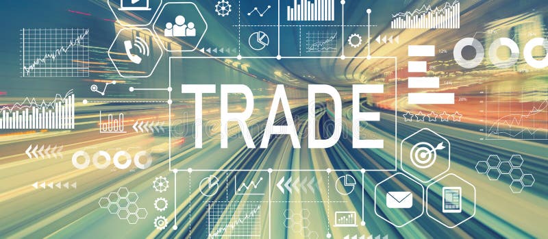 Trade with Abstract High Speed Technology Stock Photo - Image of ...