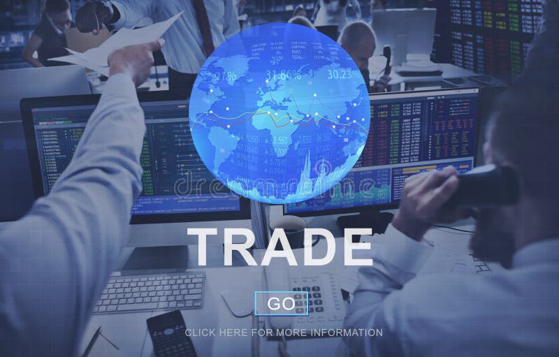 Trade Barter Commerce Exchange Merchandise Concept Stock Photo - Image ...