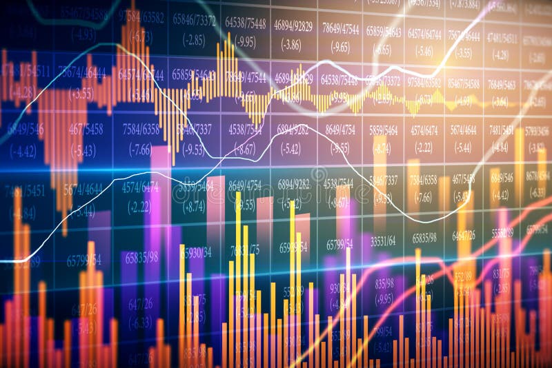 Trade and broker wallpaper stock illustration. Illustration of grid ...