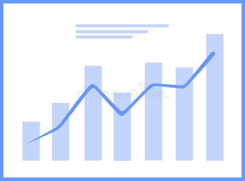 Trade Chart with Bullish Trend Patterns Stock Illustration ...